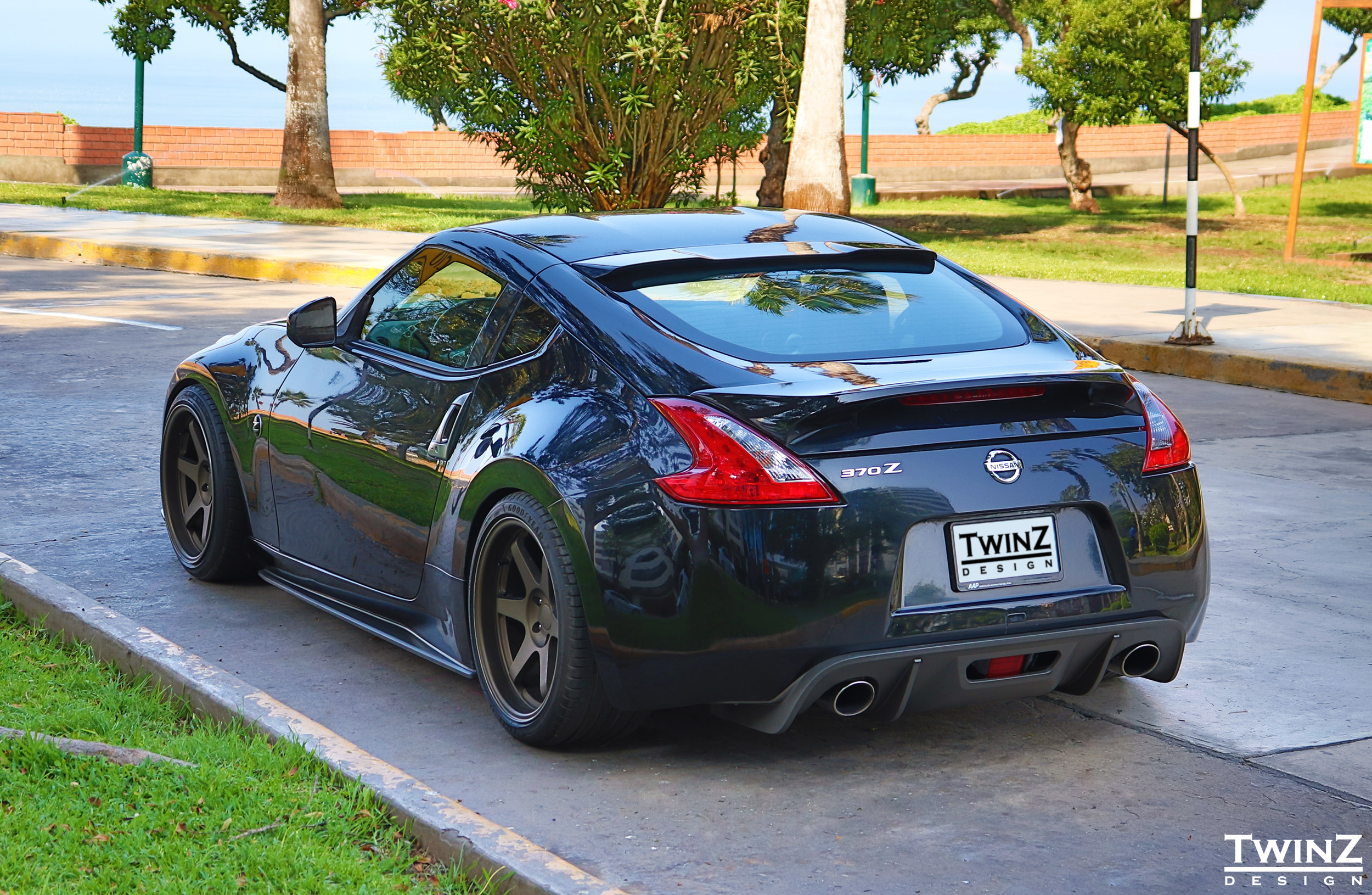 370z Rear Diffuser Type 1 For Oem Bumper Twinz Design